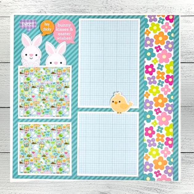 12x12 Easter Scrapbook Page Instructions – Artsy Albums