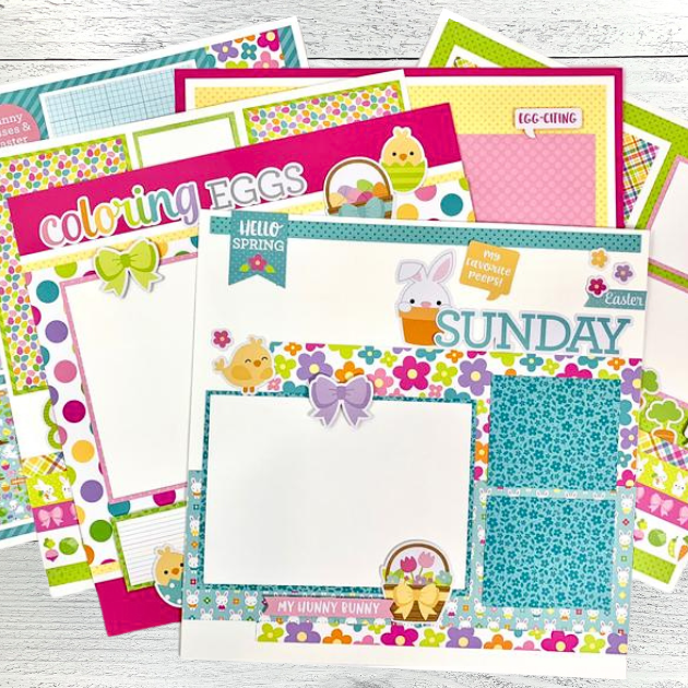 12x12 Easter Scrapbook Page Instructions – Artsy Albums
