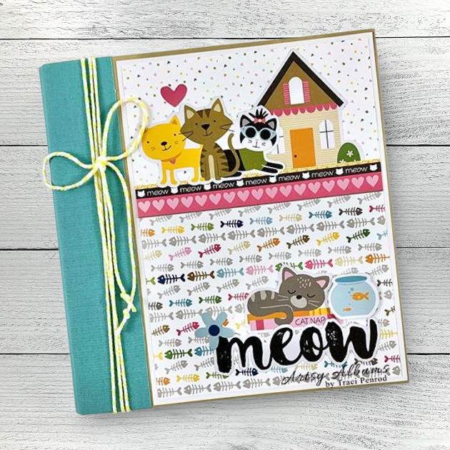 Cat Kitten Scrapbook Album Instructions – Artsy Albums