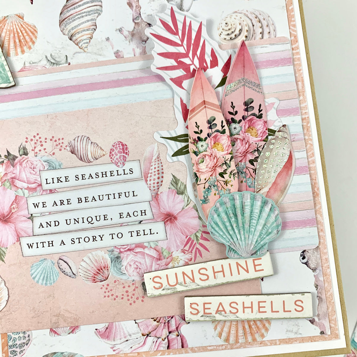 Sunshine & Seashells Scrapbook Instructions – Artsy Albums