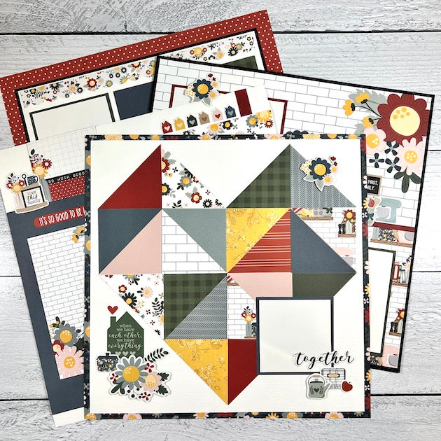 12x12 Home Scrapbook Layout Instructions – Artsy Albums