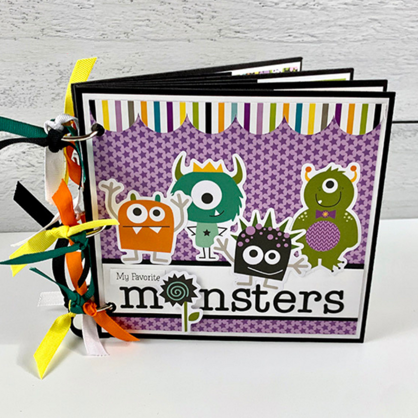 My Favorite Monsters Scrapbook Instructions – Artsy Albums
