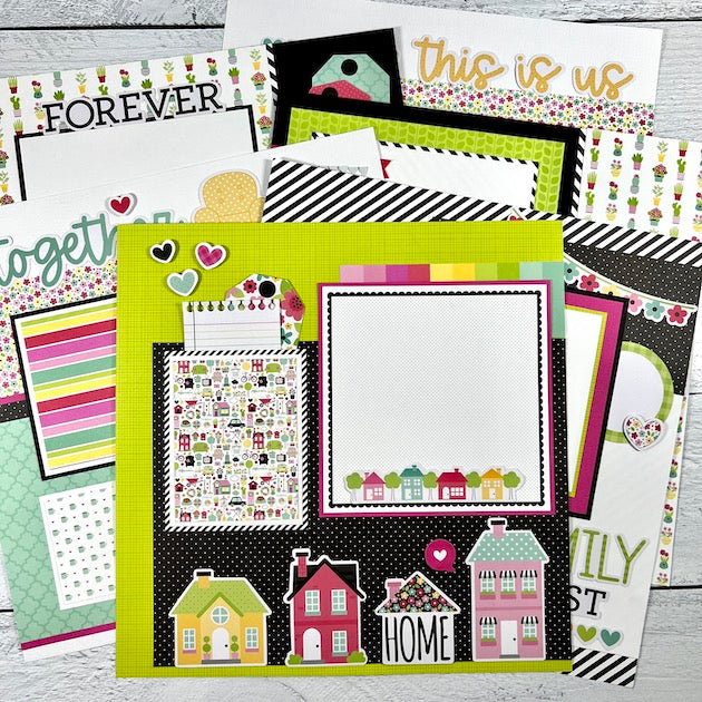 12x12 Family First Scrapbook Layout Instructions – Artsy Albums