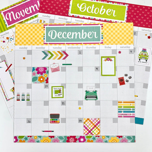 12x12 Crafty Calendar Layout Instructions – Artsy Albums
